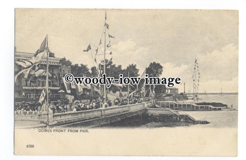 h1453 - Isle of Wight - Early View of Parade from the Pier at Cowes ...