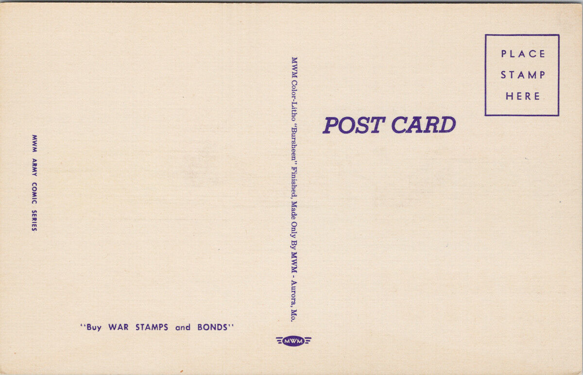 Soldier Dreaming of Beautiful Woman Sleep Bugle Military MWM Comic ...