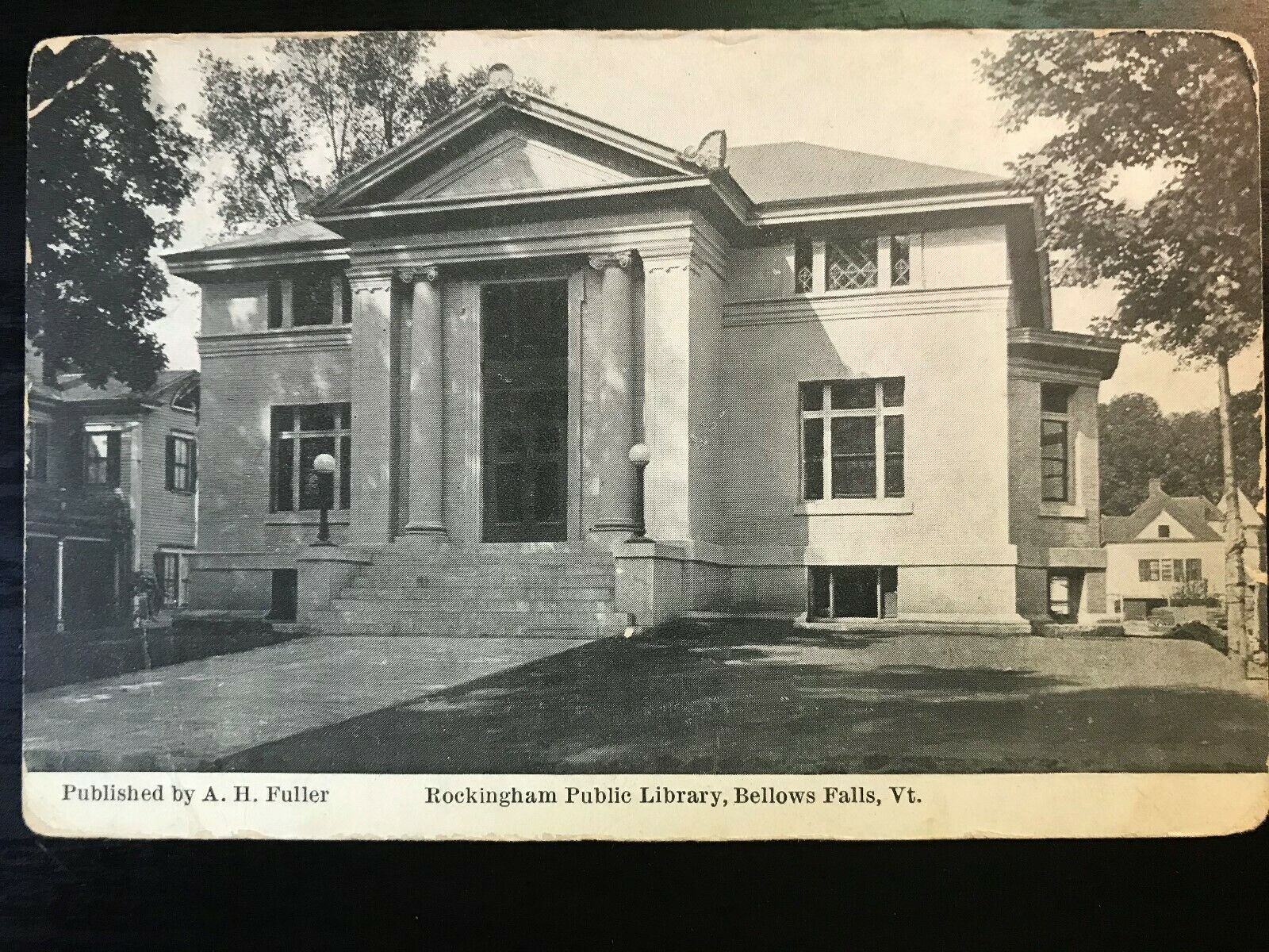 Vintage Postcard 1911 Rockingham Public Library Bellows Falls Vermont ...