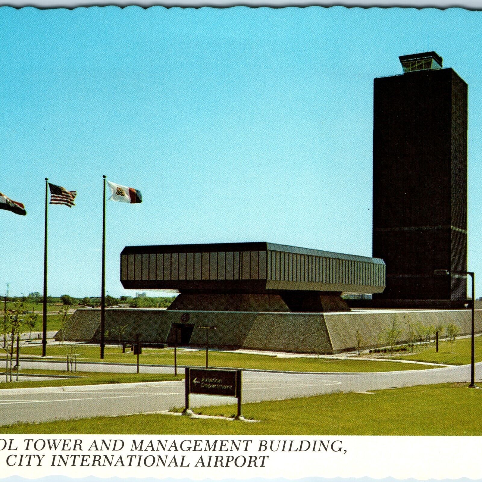 c1980s Kansas City KS International Airport Control Tower Terminal KCI ...