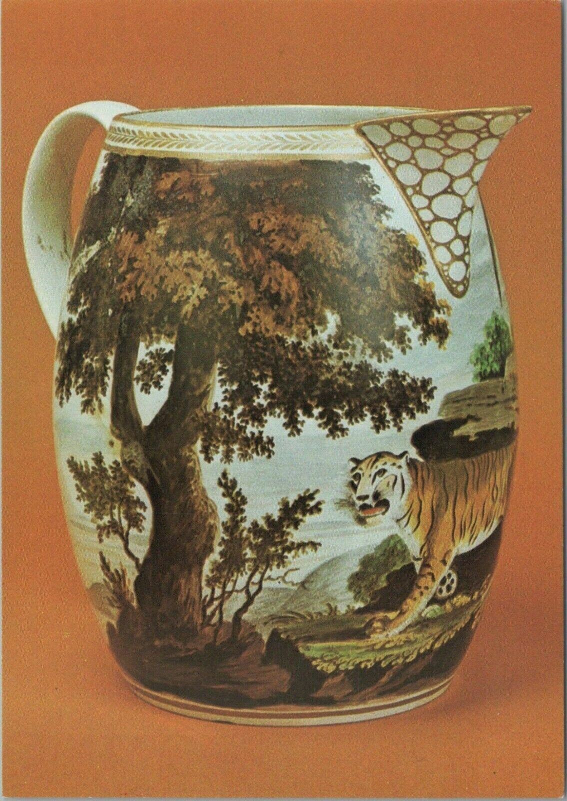 Museum of Wales Postcard -Cambrian Pottery Jug, Painted by Thomas ...