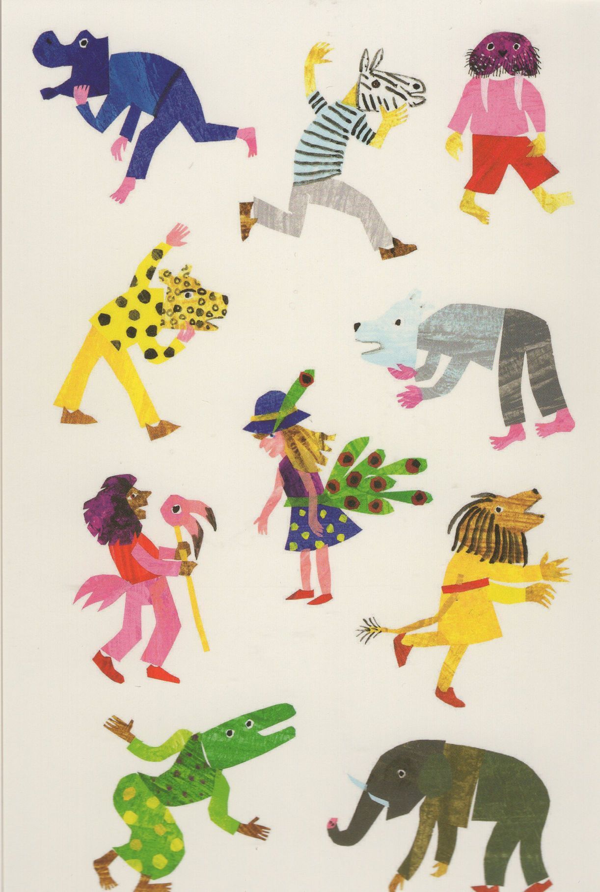 Cast Of Polar Bear Polar Bear What Do You Hear Eric Carle Book Postcard cast-of-polar-bear-polar-bear-what-do-you-hear-eric-carle-book-postcard