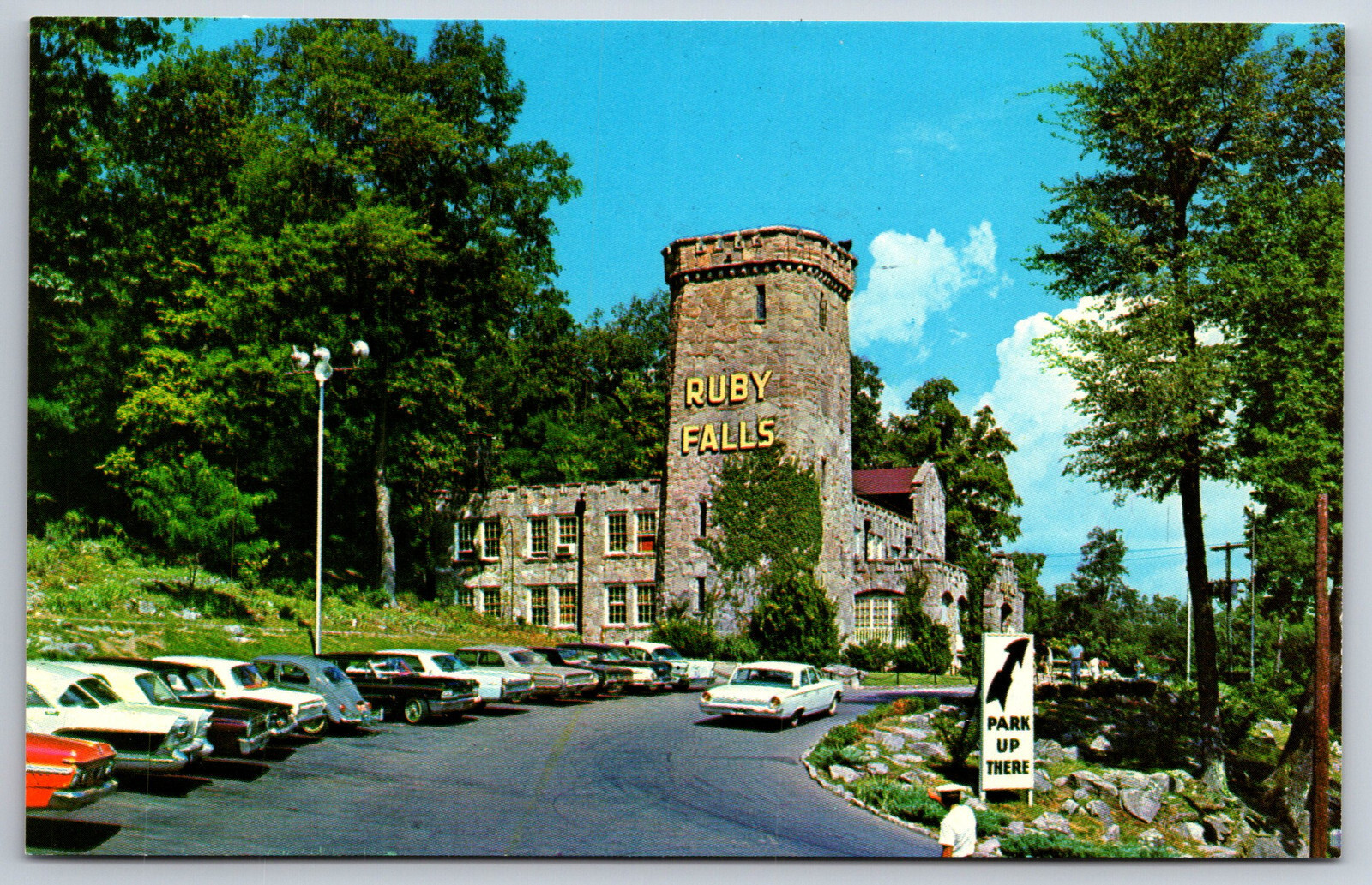 Chattanooga TN~Lookout Mountains Caverns~Ruby Falls Castle Entrance ...