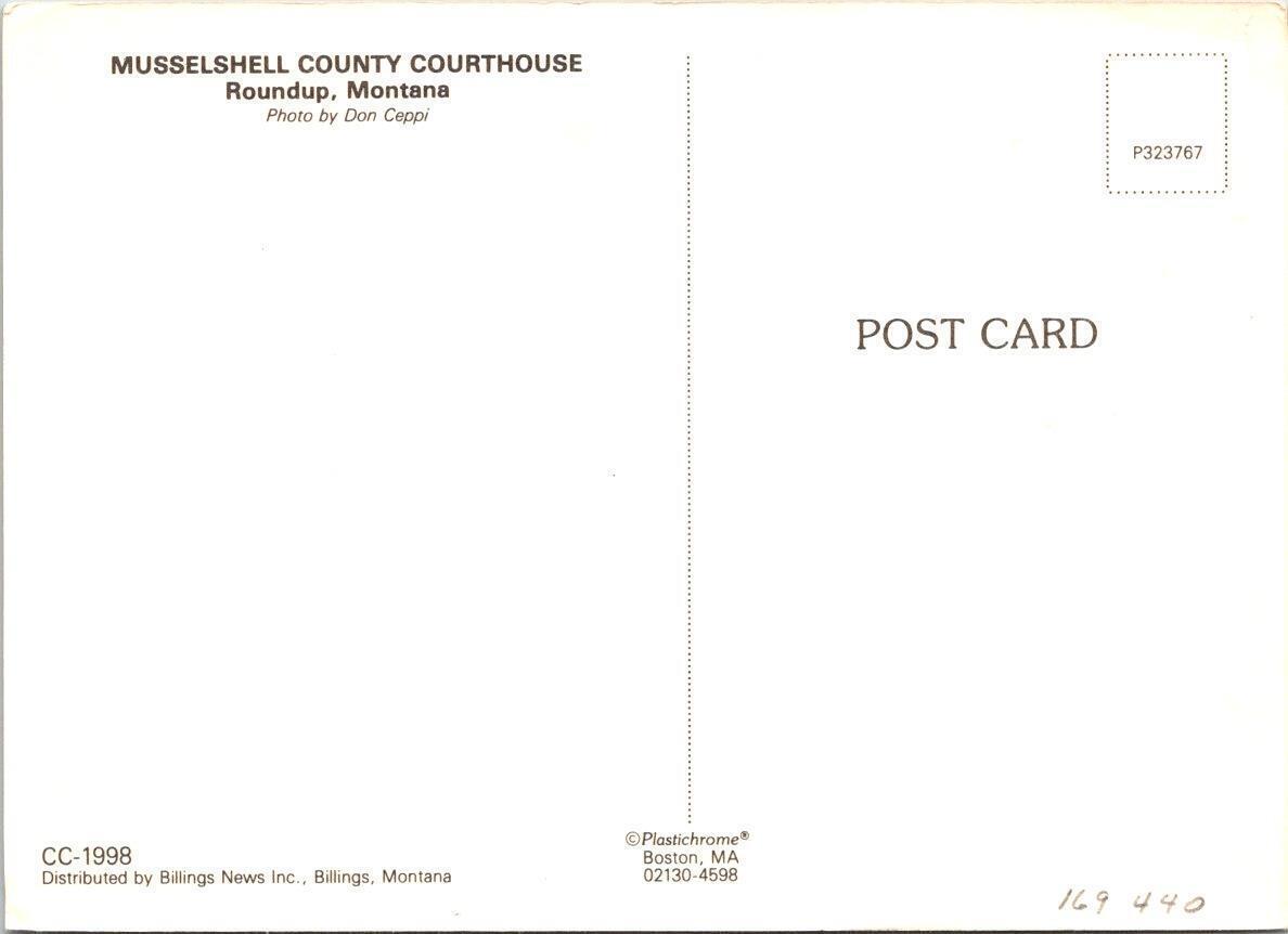 Roundup, MT Montana MUSSELSHELL COUNTY COURTHOUSE Court House 4X6 ...