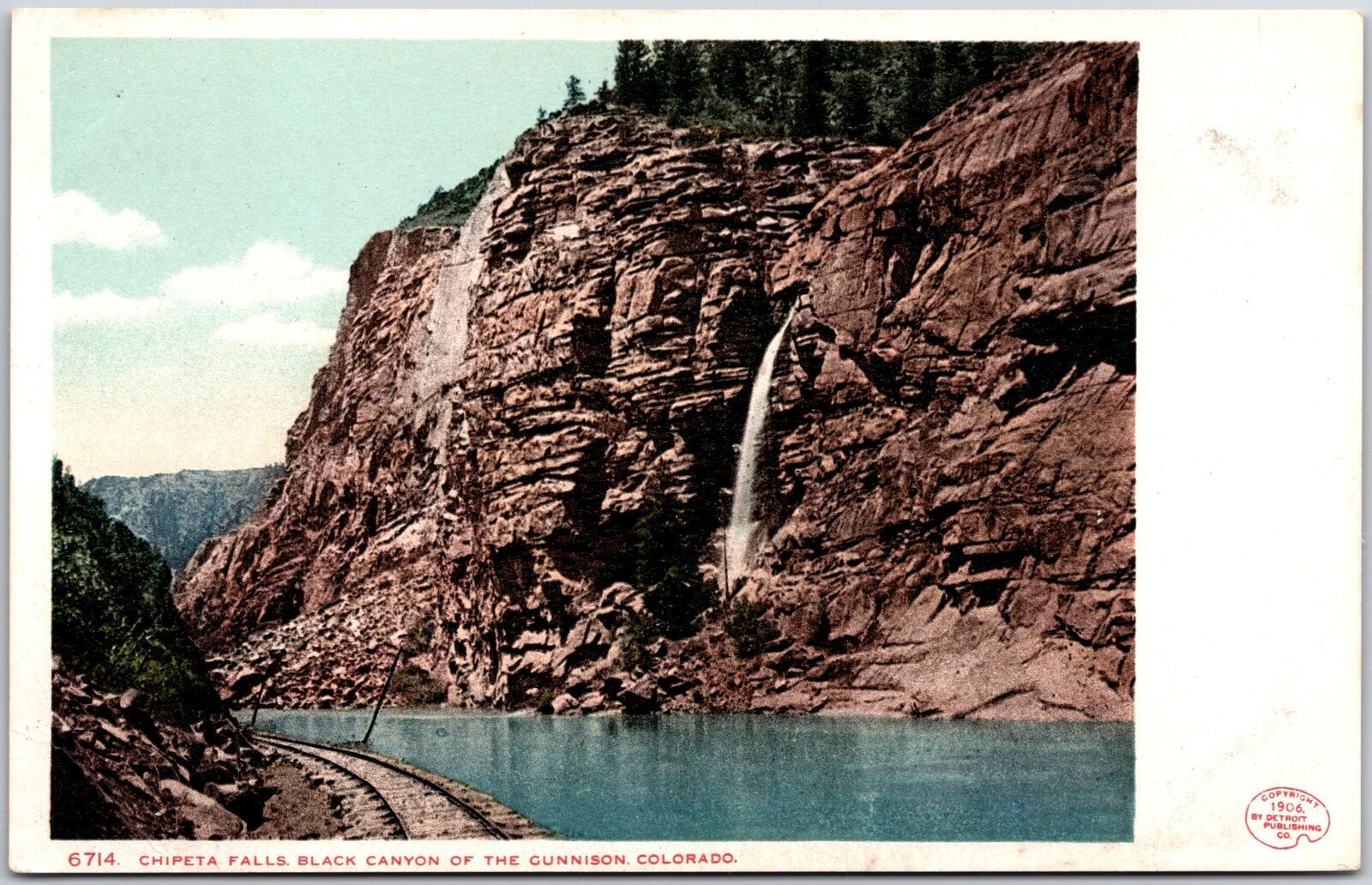 Chipeta Falls Black Canyon of the Gunnison Colorado CO Rock Formation ...