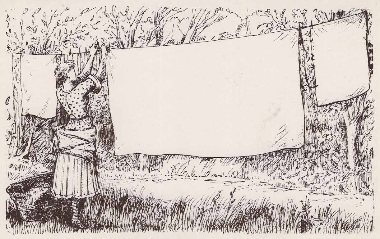 London Victorian Washing Line Karl Envelope Rare Postcard | Topics ...