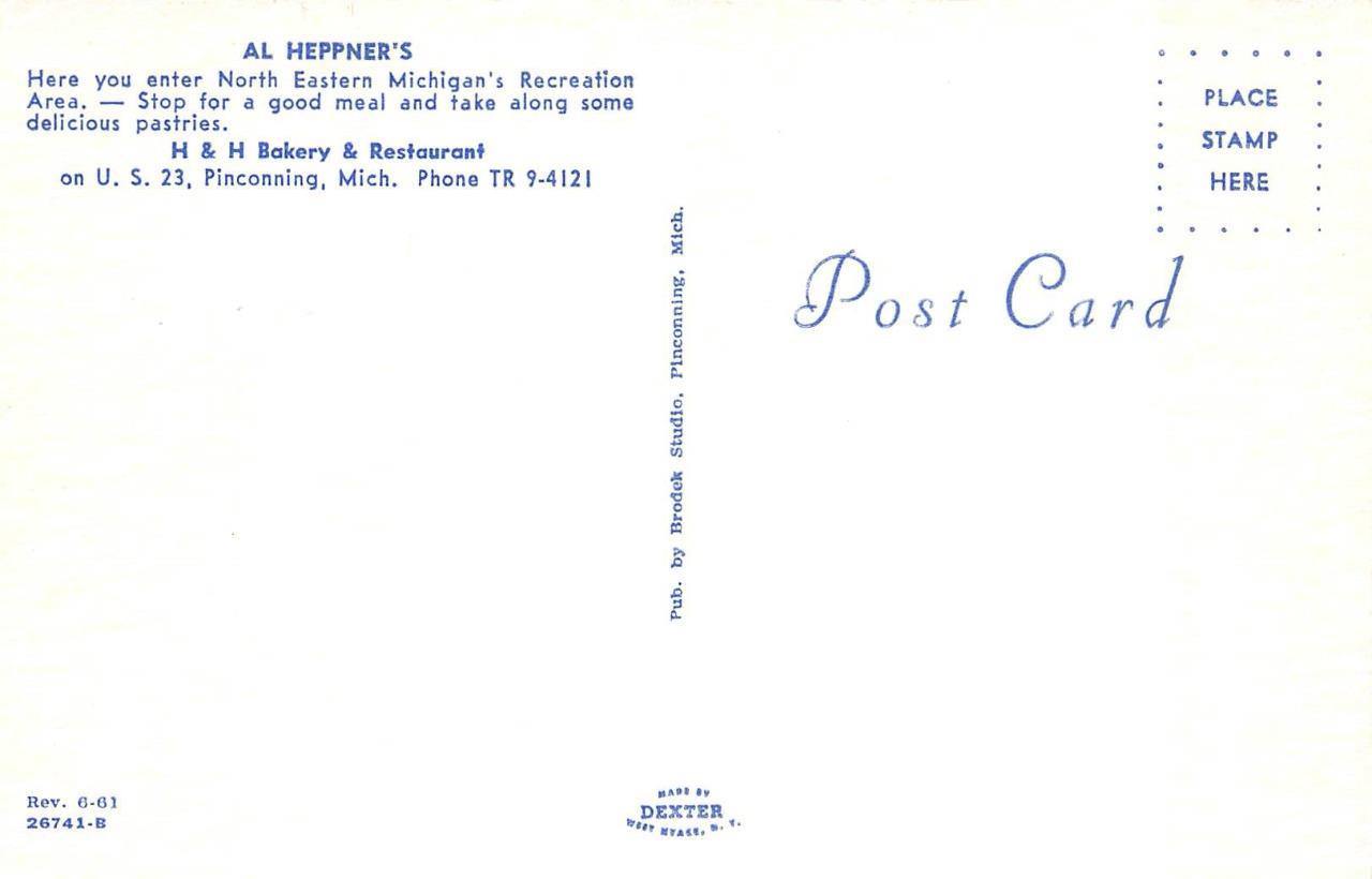 PINCONNING, MI Michigan AL HEPPNER'S H & H BAKERY & RESTAURANT Cool 50 ...