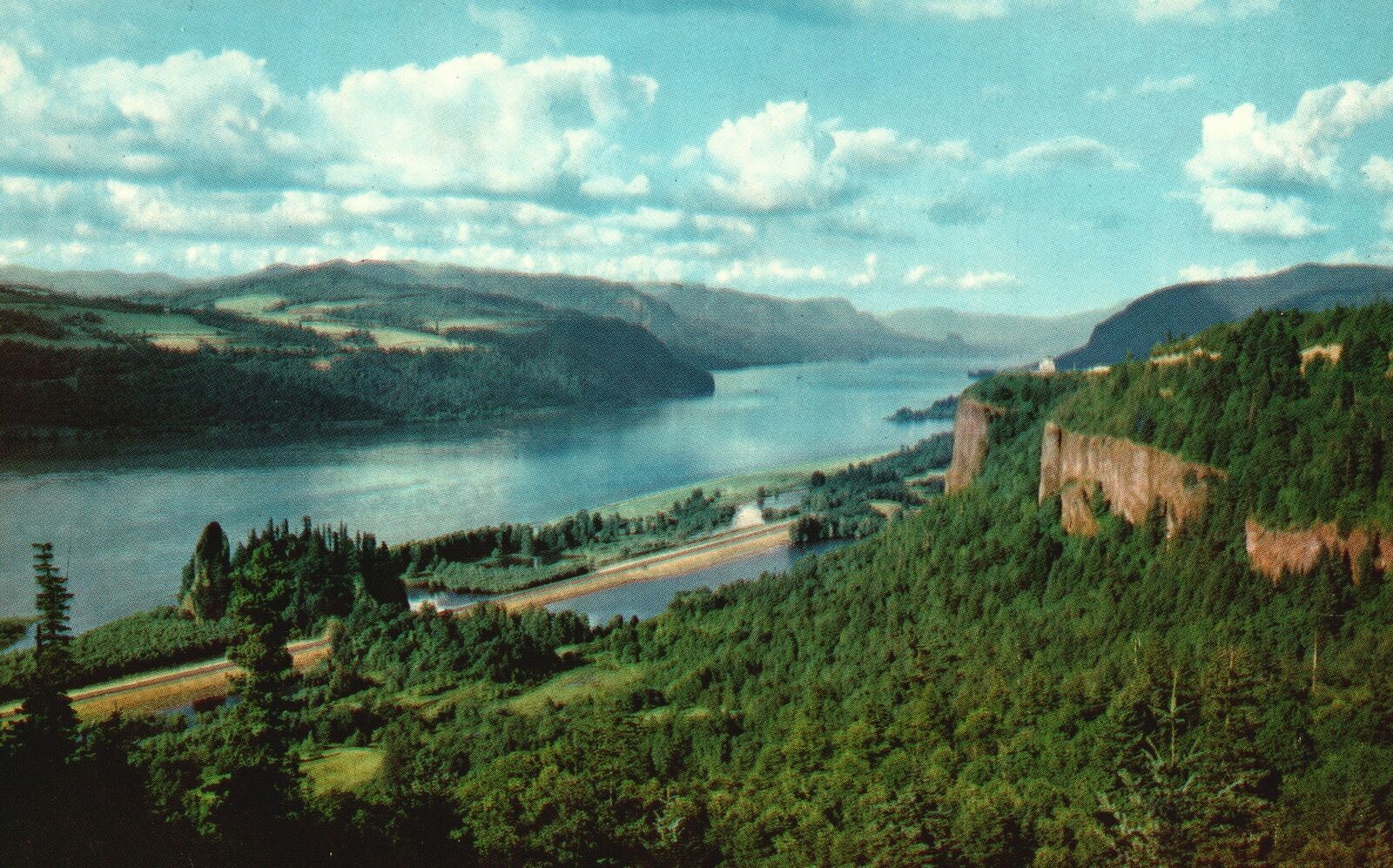 Vintage Postcard Route Of The Vista Dome From Crown Point North Coast ...