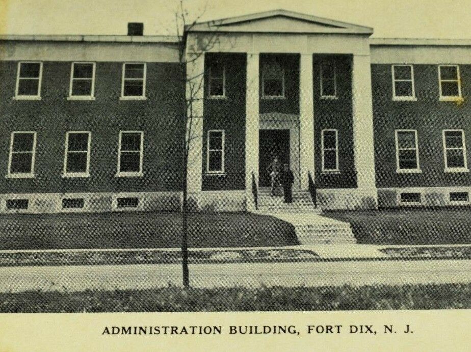 WWI WWII Administration Building Fort Dix, NJ World War Vintage ...