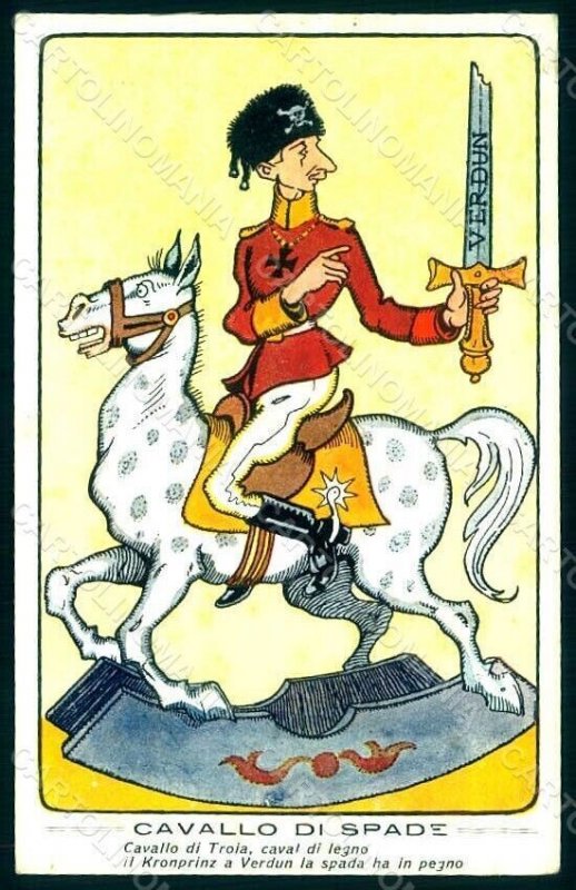 WWI WW1 Italian Propaganda Natoli Playing Cards Kronprinz serie 1030 pc ...