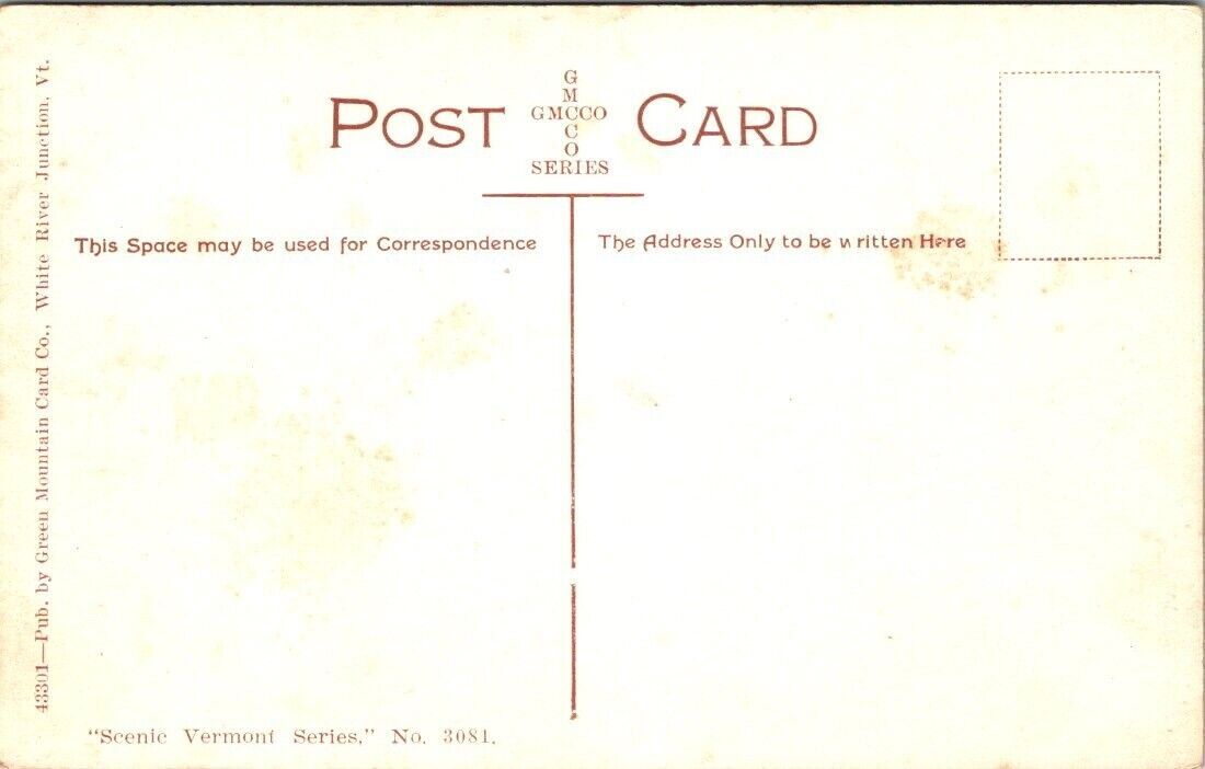 Vintage Vermont Postcard - Woodstock - The Ottauquechee Valley - Green ...