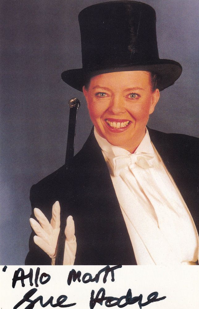 Sue Hodge as Allo Allo Sexy Cabaret Star Hand Signed Photo | Topics ...