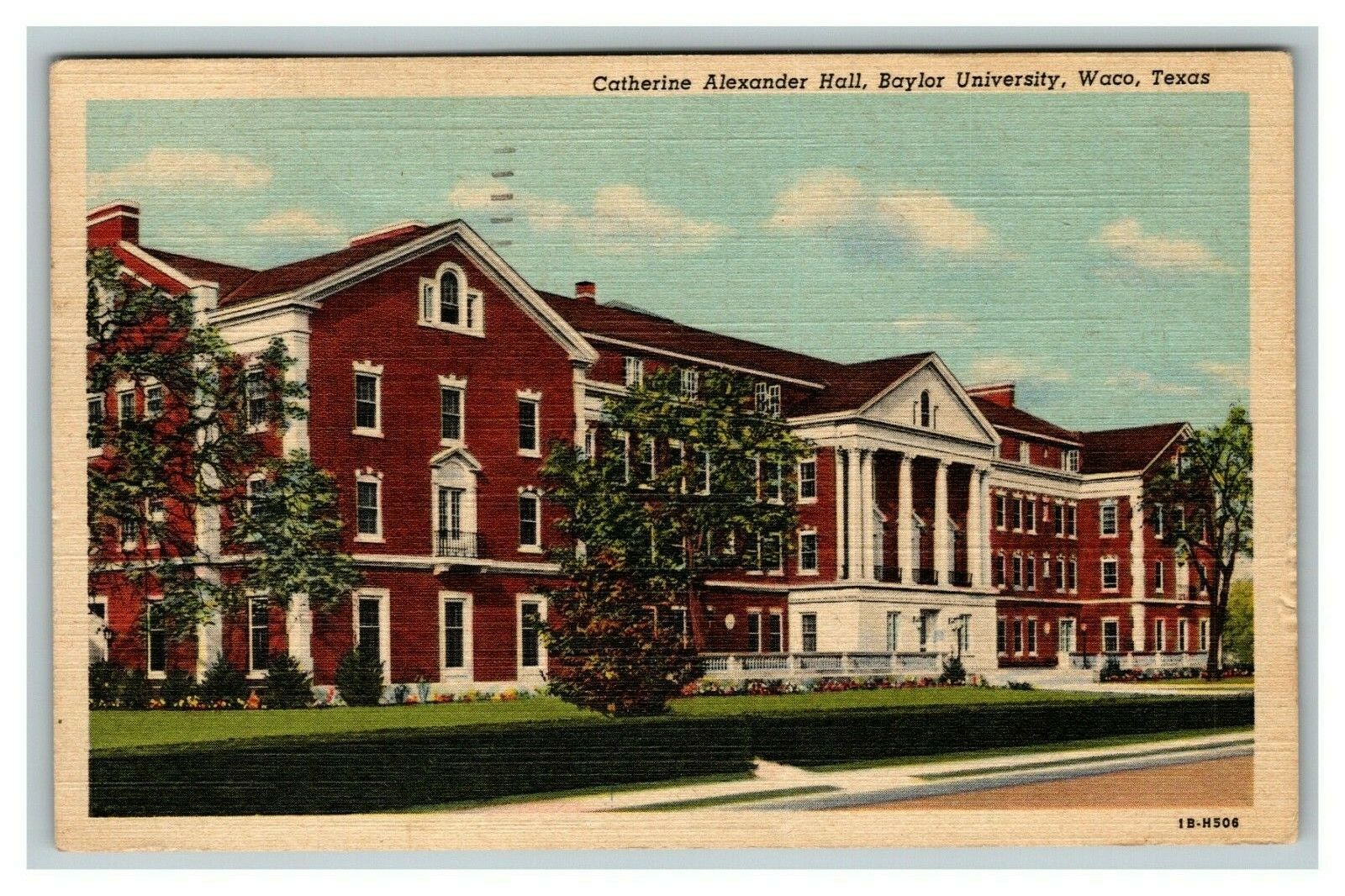 Vintage 1950 Postcard Catherine Alexander Hall Baylor University Waco ...