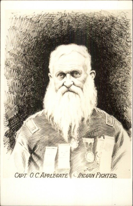 Cowboy Real Photo Card Indian Fighter Capt OC Applegate Law/Lawless ...