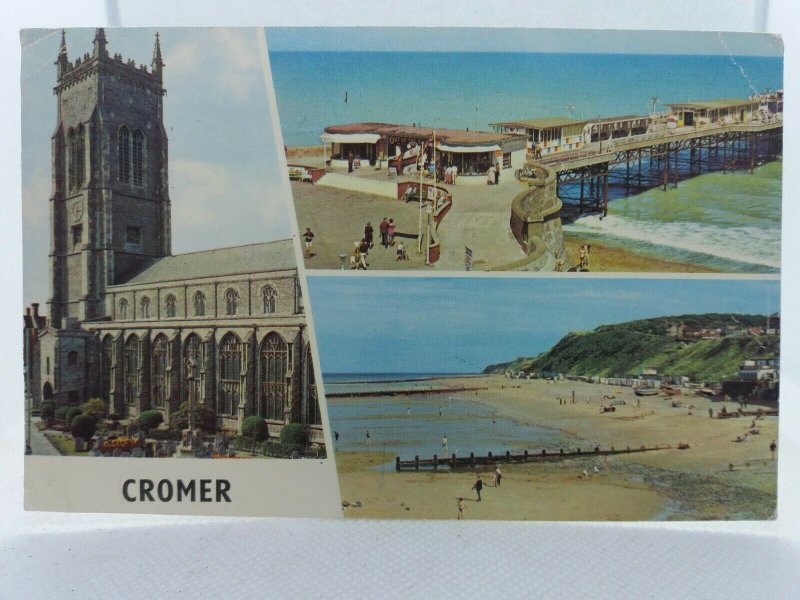 Vintage Postcard Multiview Church Pier Beach Cromer Norfolk 1970s ...