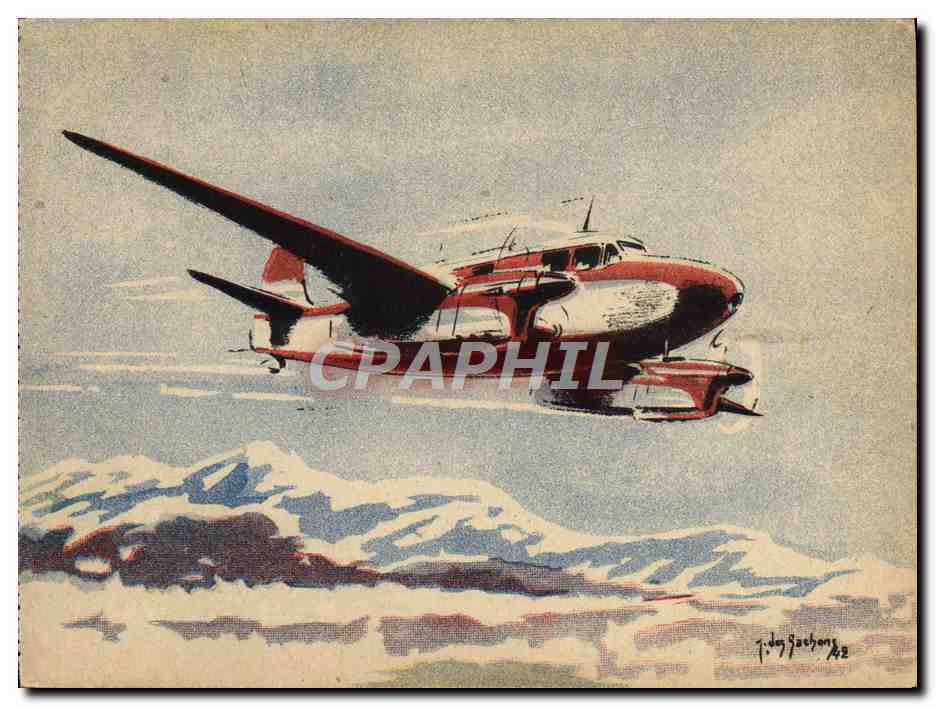Postcard Modern Jet Aviation Caudron Goeland Transport and quick ...