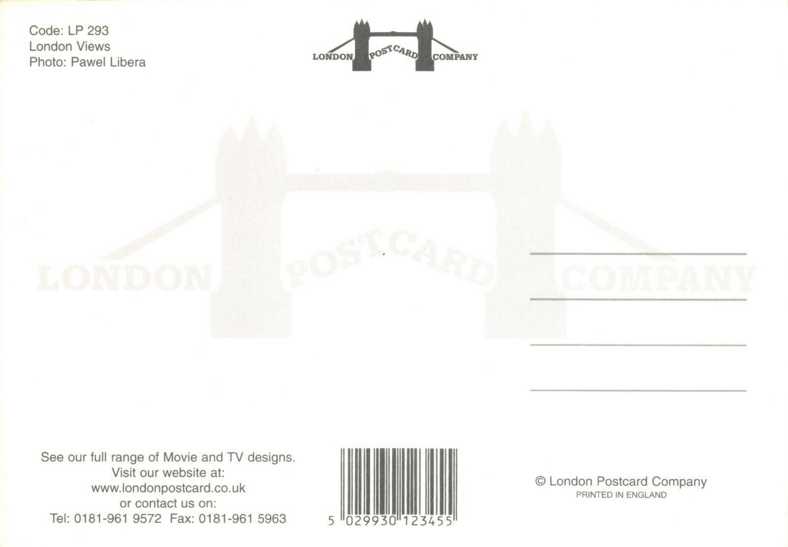 London Multi View Postcard Telephone Boxes, Bus, Queens Guard Tower ...