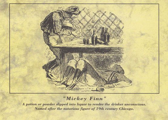 Mickey Finn Unconscious Alcoholic Drink Postcard | Topics - People ...