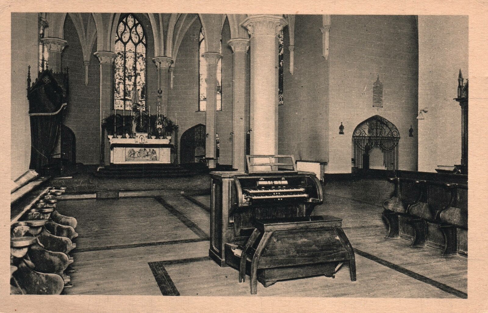 Vintage Postcard Interior of the Church of OUR Lady of the Gethsemani ...
