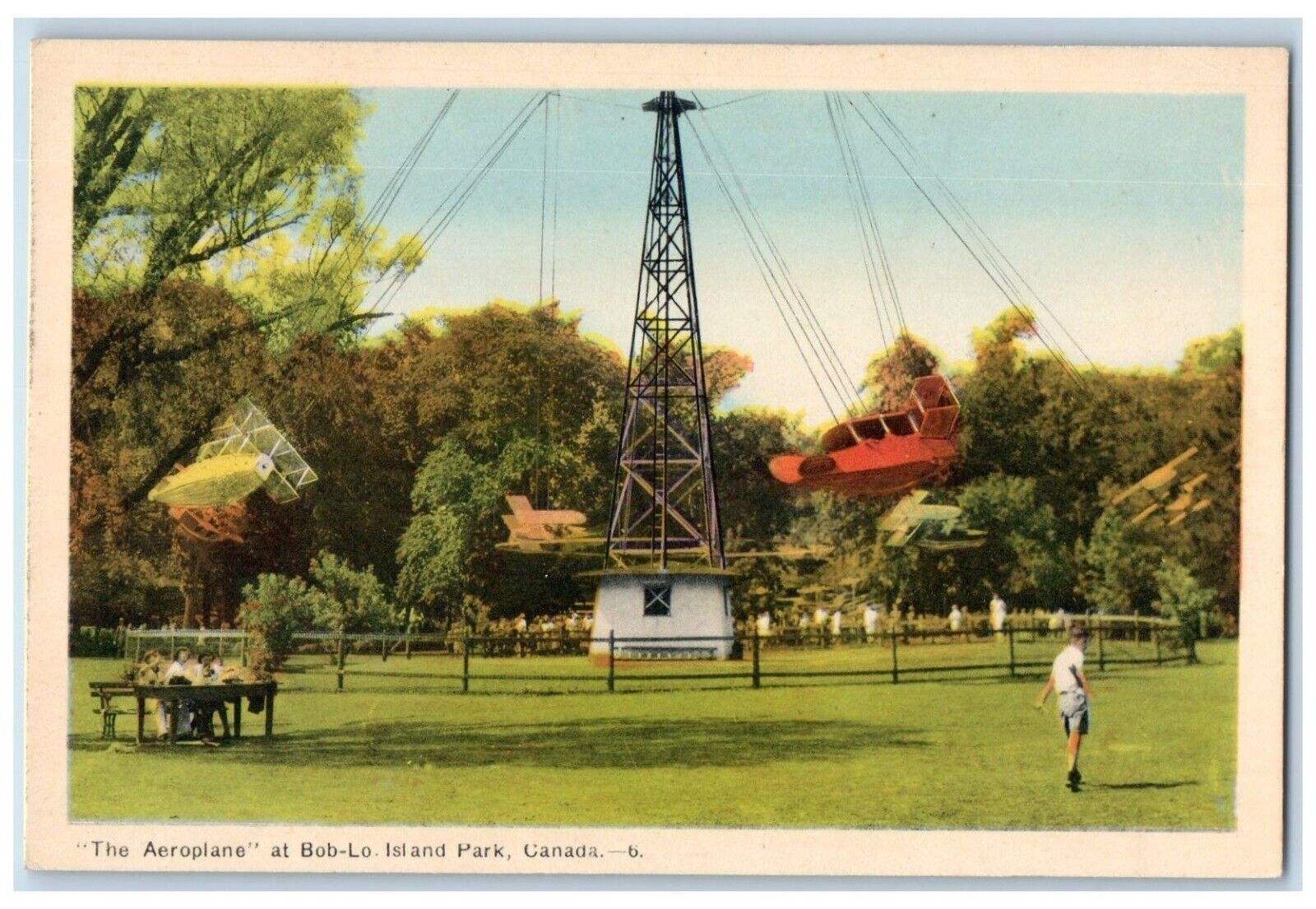 c1905 The Aeroplane Bob-Lo Island Amusement Park Ontario Canada Vintage ...