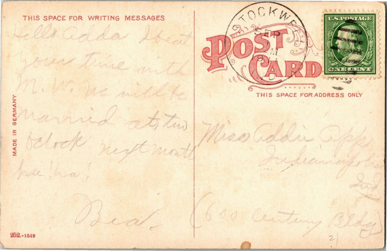 Purdue University Campus View, Lafayette IN c1911 Vintage Postcard V39 ...