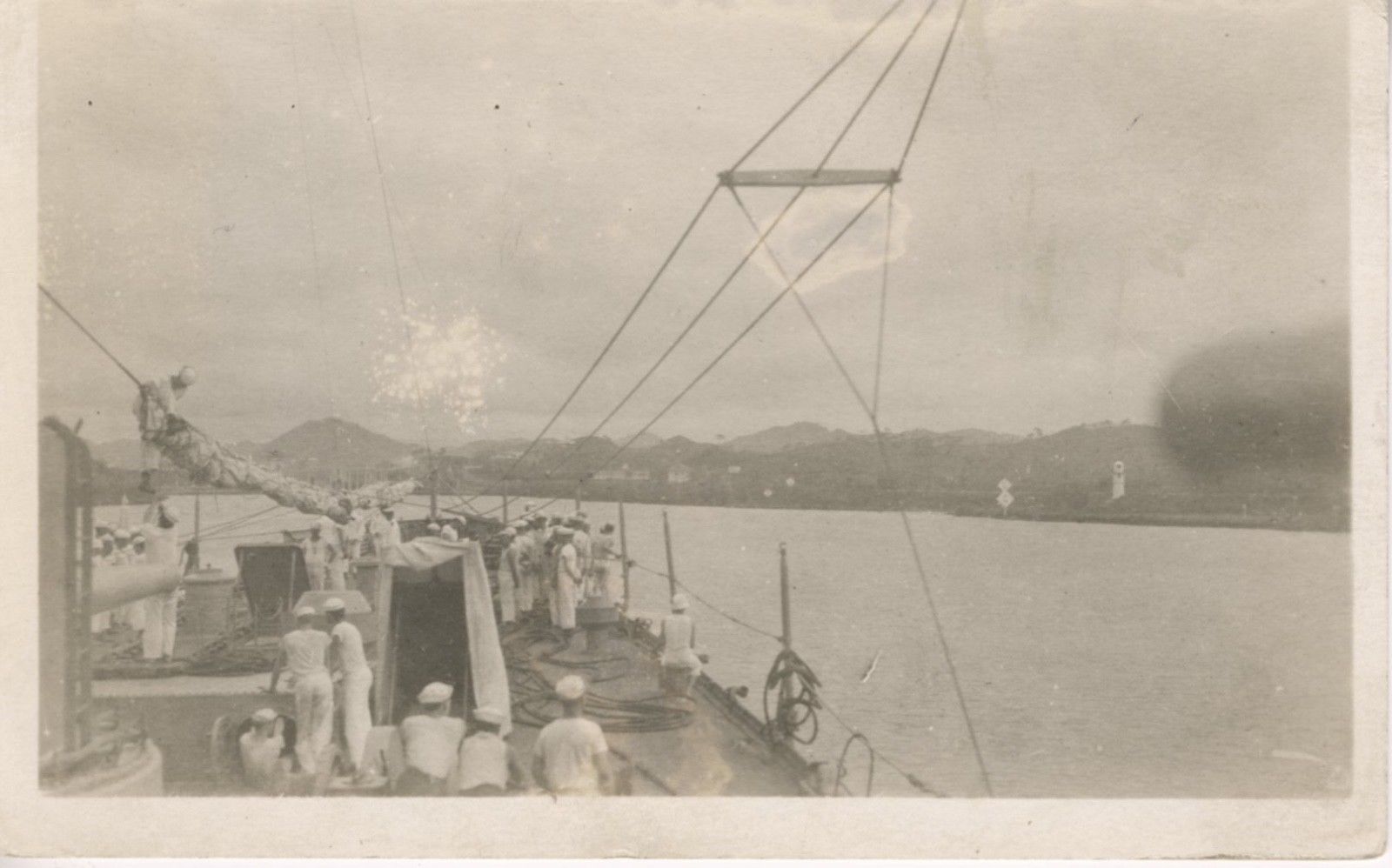 Navy Sailors Arriving in Colon Panama Military Vintage Real Photo ...