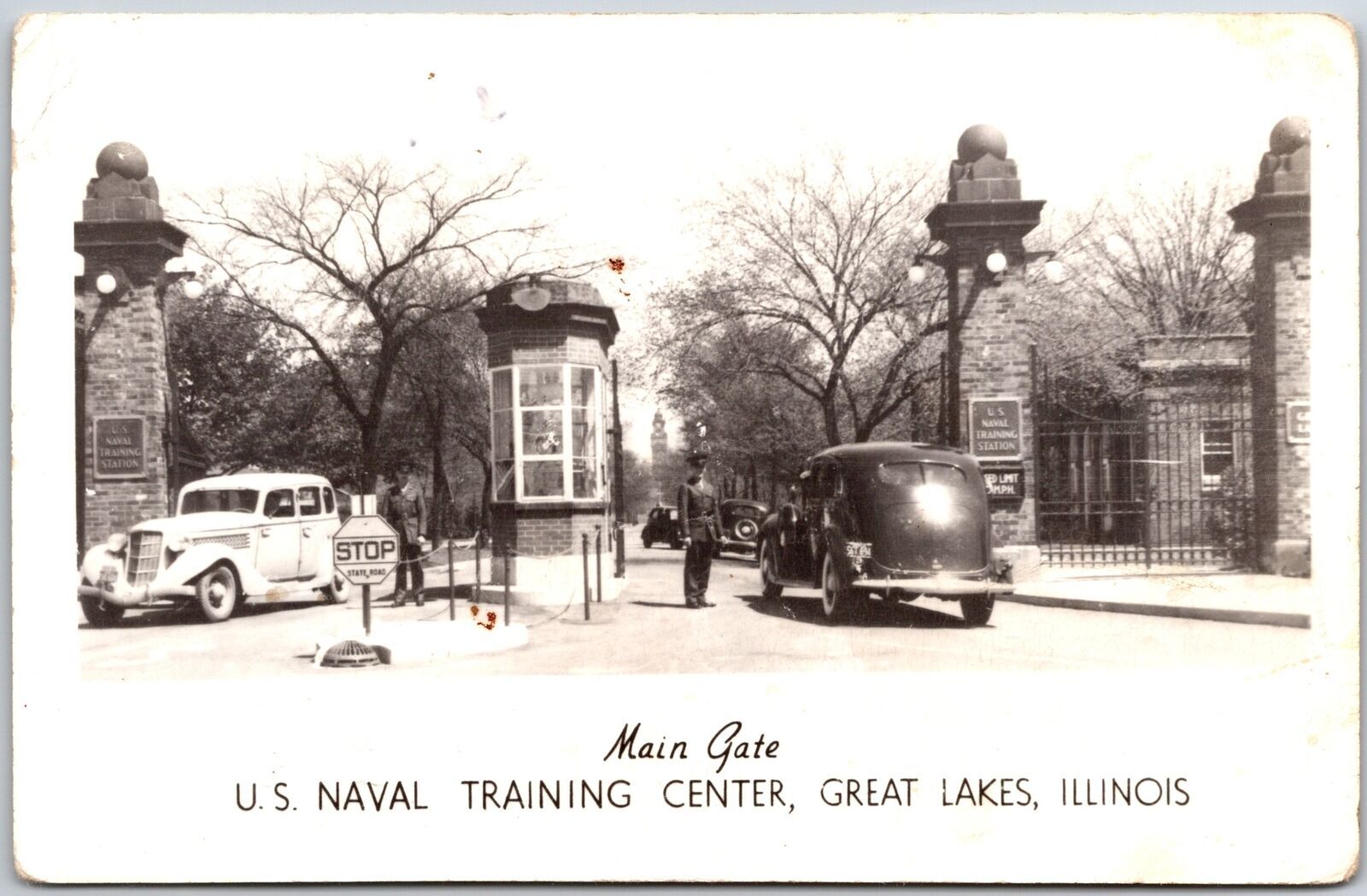 Main Gate United States Naval Training Center Great Lakes Illinois IL ...