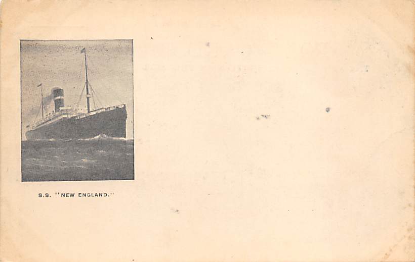 SS New England Donaldson Line Ship Unused | Topics - Other, Postcard ...