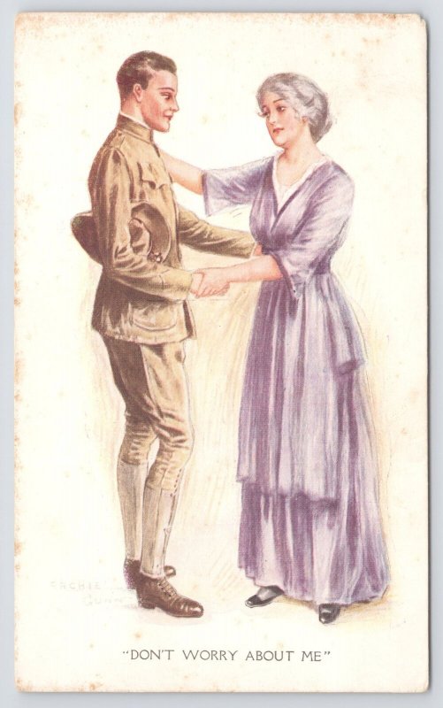 Artist Signed Archie Gunn~WWI~Soldier To Mother~Don't Worry About Me ...