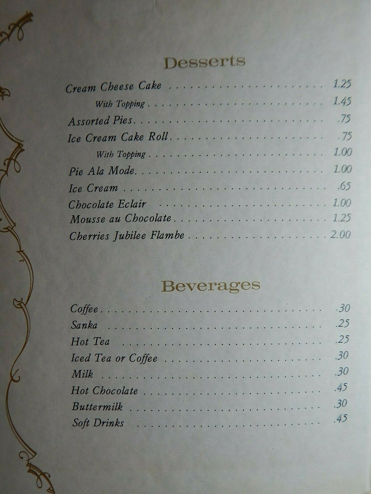 Vintage 60s Ed's Steak House Restaurant Menu Bedford Pennsylvania ...