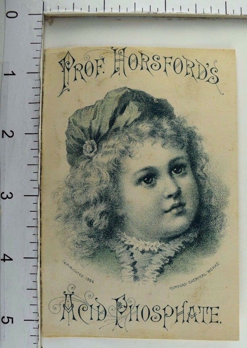 1884 Prof. Horsford's Acid Phosphate Rumford Chemical Works Adorable ...