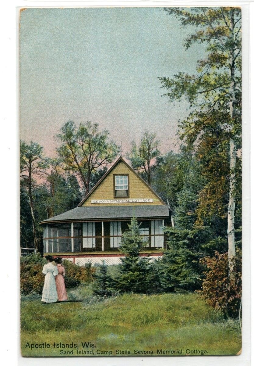 Sevona Cottage Camp Stella Sand Island Apostle Islands Wisconsin 1912 ...