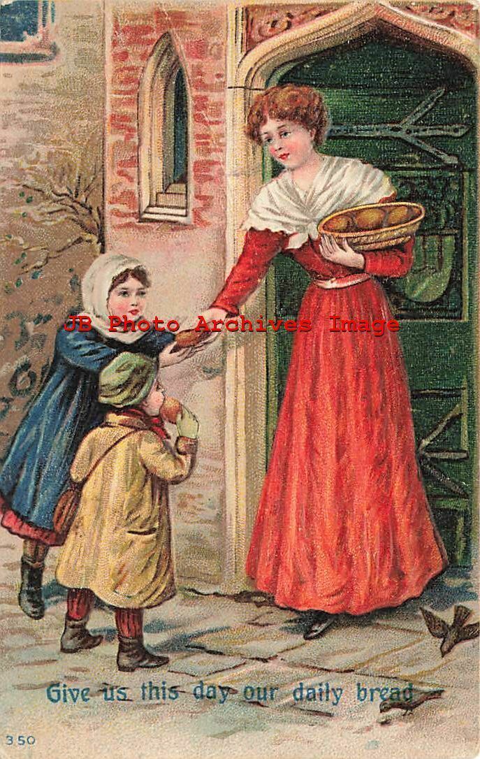 Lords Prayer, Unknown No 350, Give Us This Day or Daily Bread, Woman ...