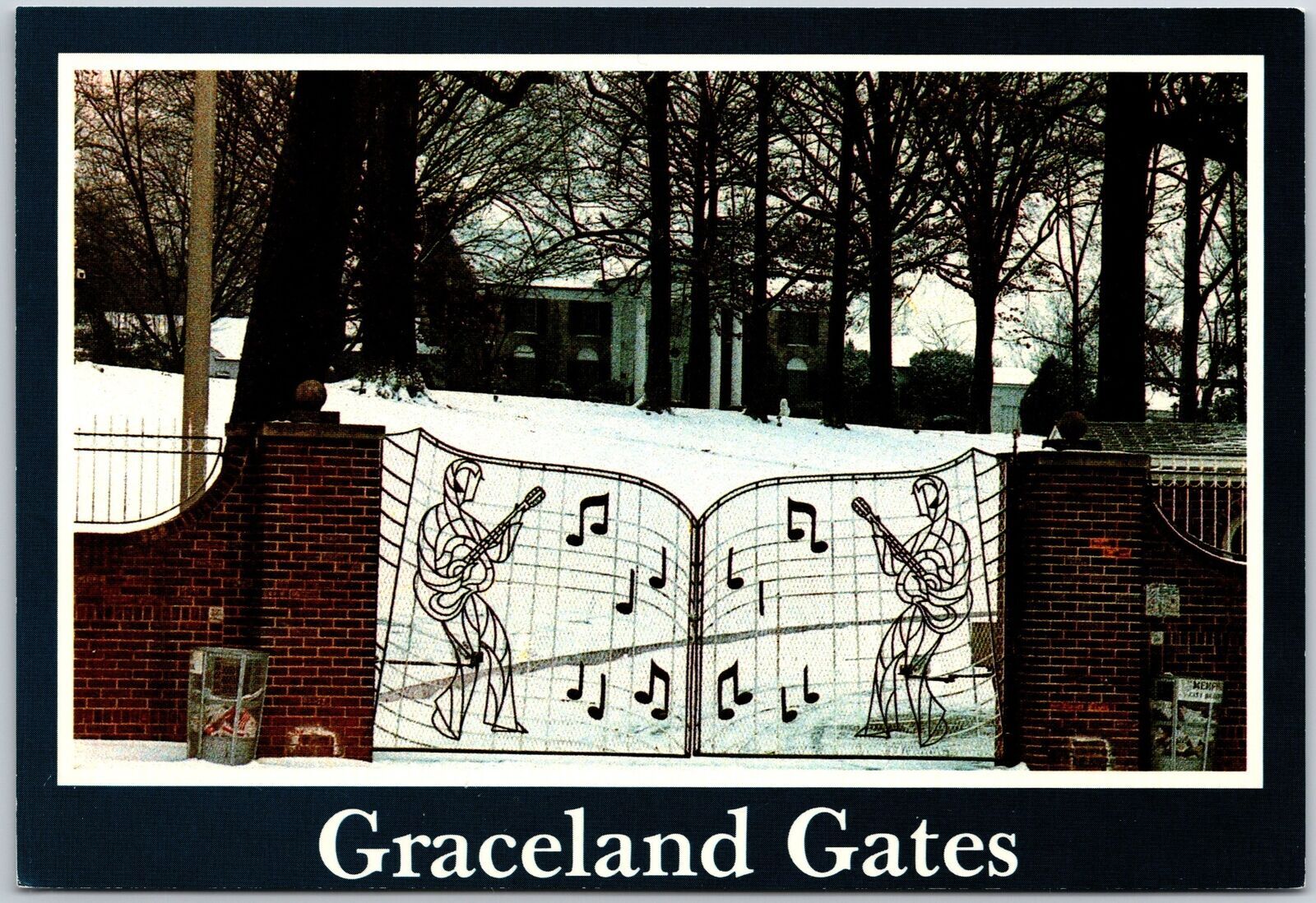 Graceland Gates Musical Entrance To Elvis Presley's Mansion Memphis TN ...