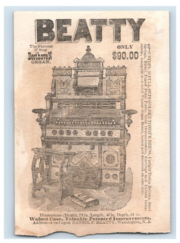 1880s Beatty Beethoven Organs Cherubs & Letters Set Of 3 Fab! P126 ...