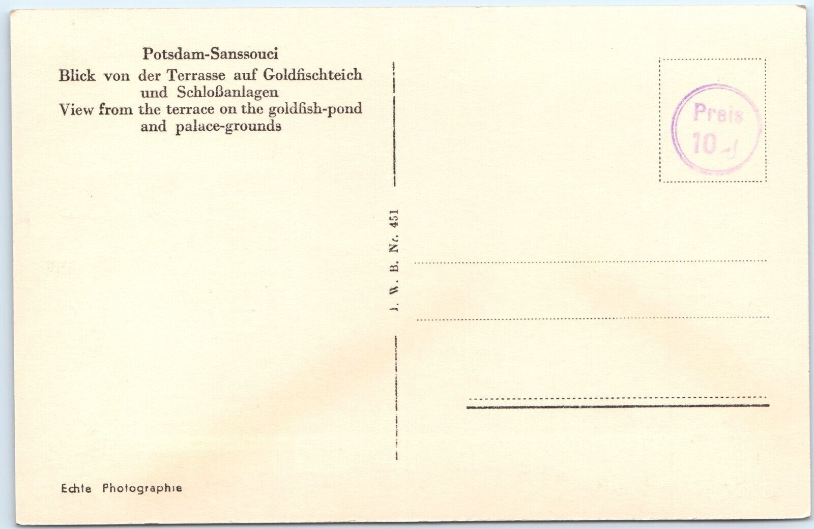 c1930s Potsdam, Germany RPPC Sanssouci Goldfish Pond Palace Topiary Pre ...