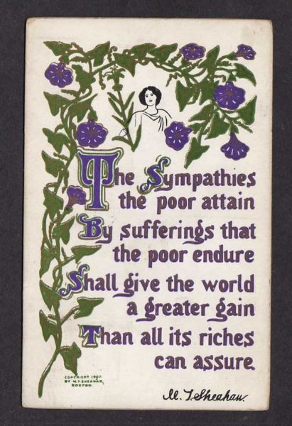 Vintage Sheahan's Good Mottos Verse Poem Postcard Sheahan Motto Carte ...