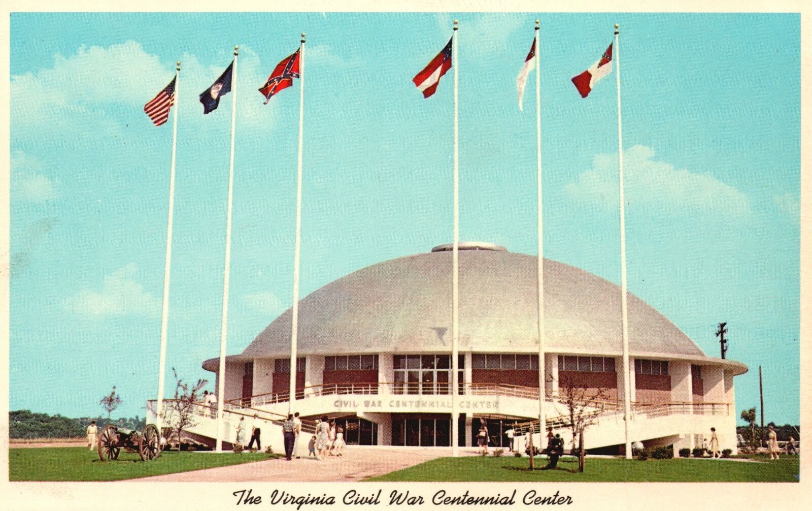 Vintage Postcard 1920's The Virginia Civil War Centennial Center ...