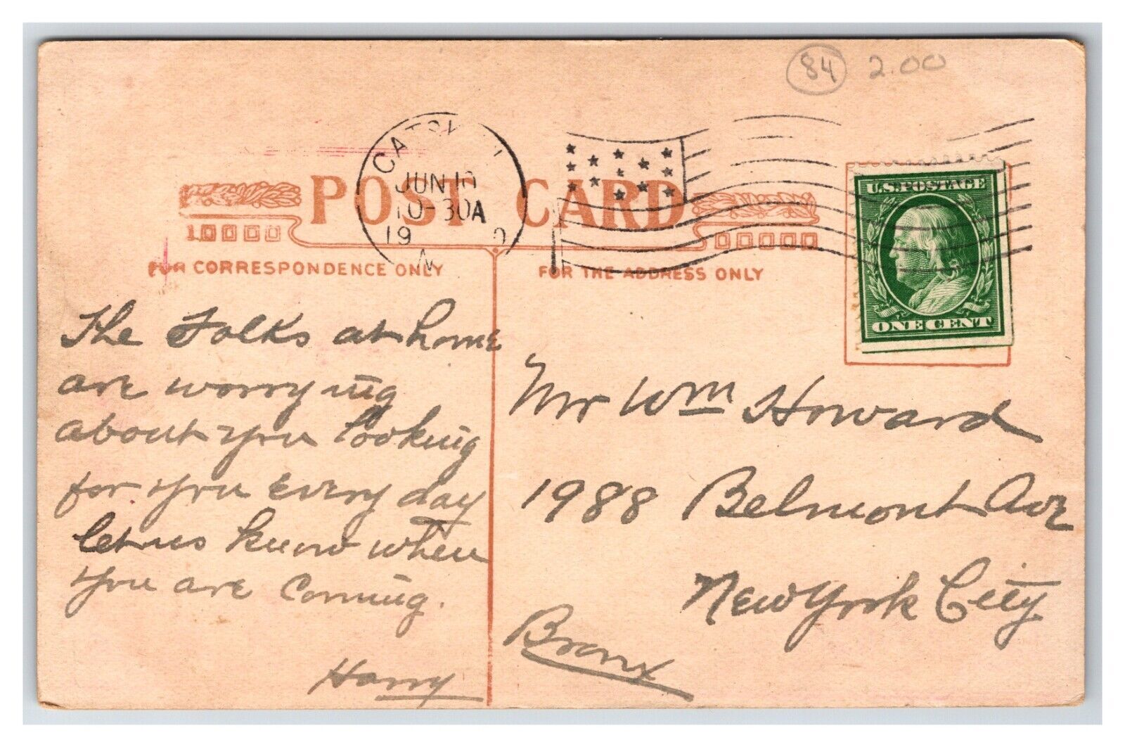 Motto Humor If You Cant Come - Write Hot Air Shots UNP DB Postcard S1 ...