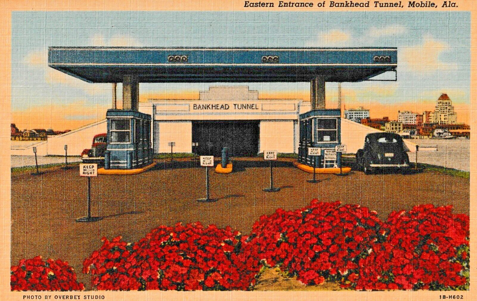 Postcard: Eastern Entrance Of Bankhead Tunnel, Mobile, Ala. Opened 1941 ...