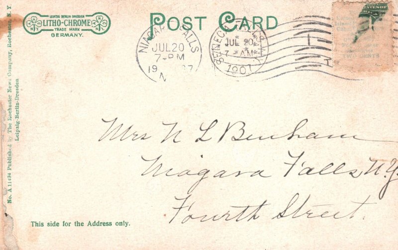 Vintage Postcard 1907 New First Ward School Building Seneca Falls New ...