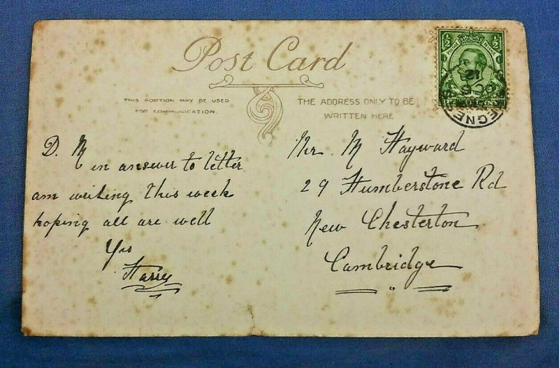 Vintage Postcard Skegness Lumley Road Lincolnshire Postmarked 1912 E1 ...