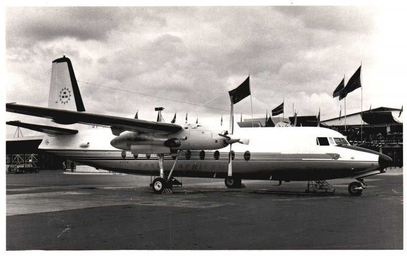 Vintage Postcard The Fokker F27 Airplane Friendship is a Turboprop ...