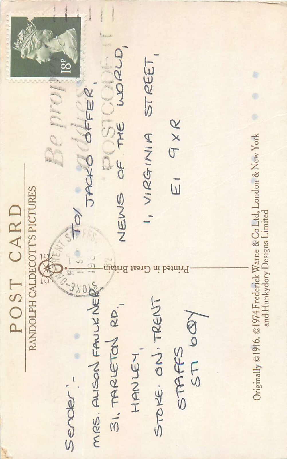 From the original drawing by Randolph Caldecott the three jovial ...