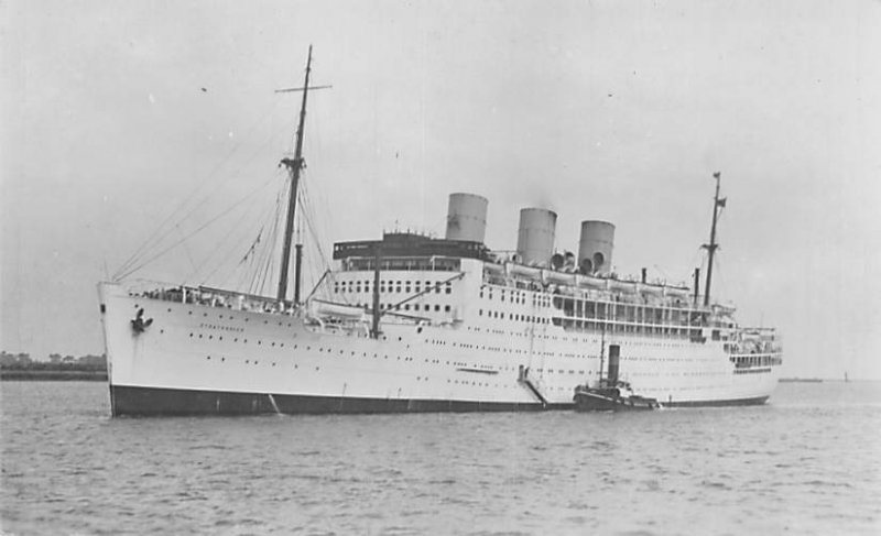 S.S. Strathnaver Real Photo S.S. Strathnaver , P & O Steamship Company ...