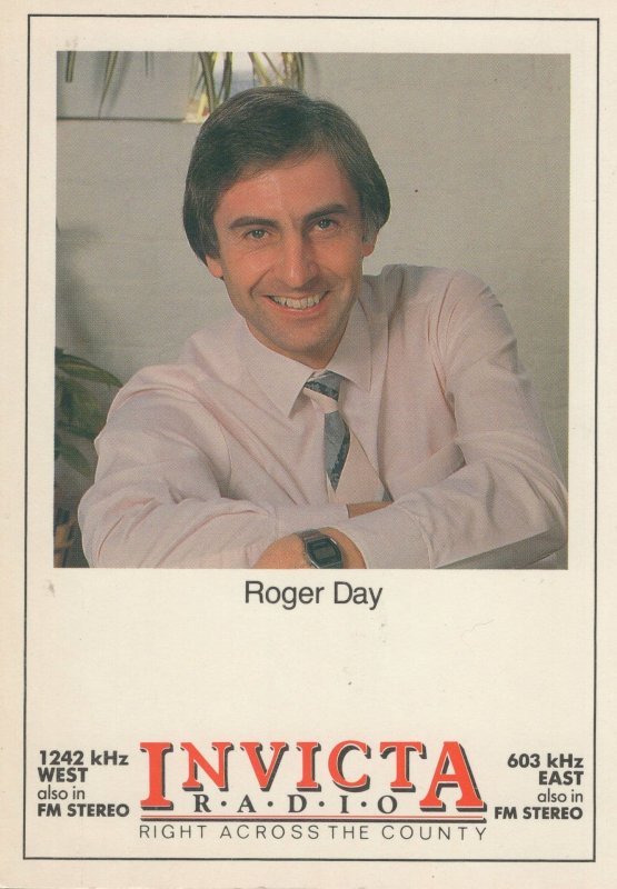 Roger Day Invicta Radio Kent Maidstone FM Rare Launch DJ Postcard ...