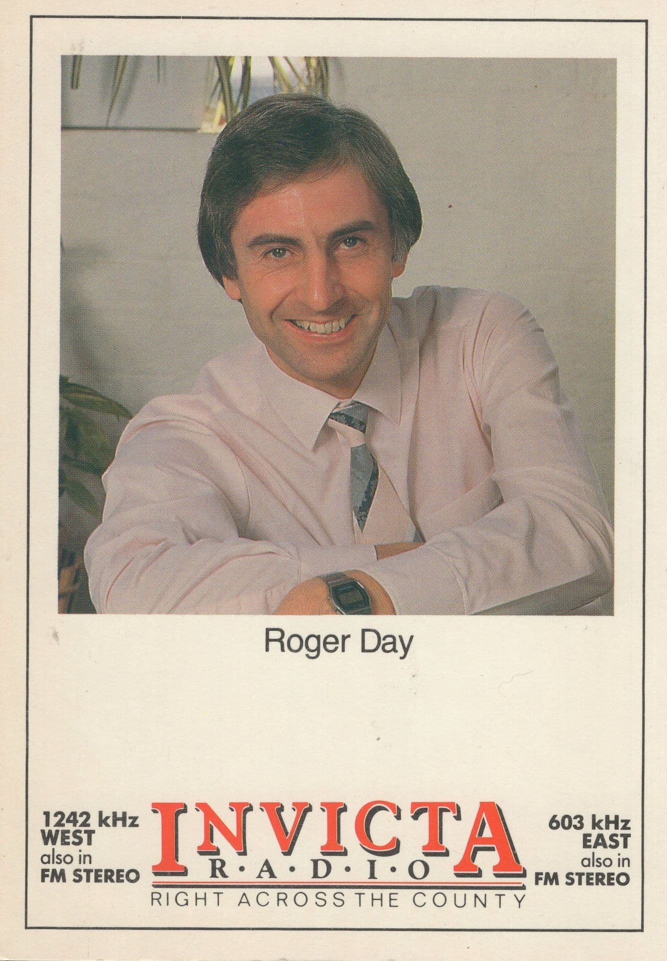 Roger Day Invicta Radio Kent Maidstone FM Rare Launch DJ Postcard ...