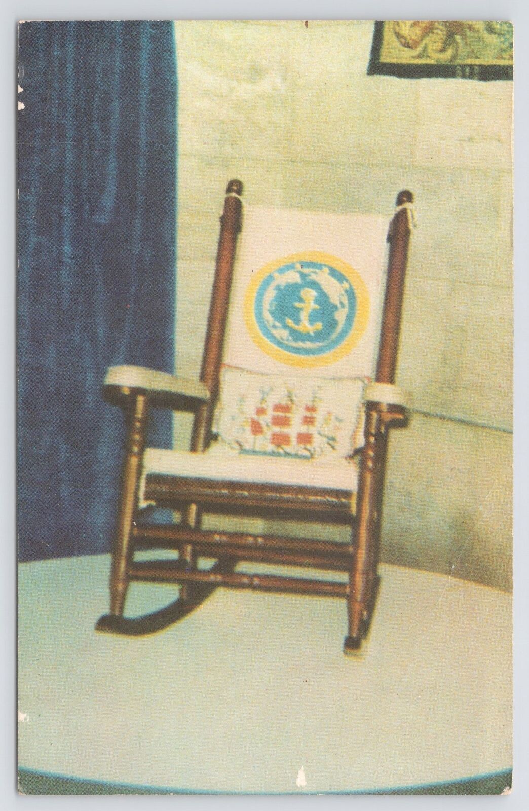 President John F Kennedy's Rocking Chair~Ship In Seat~Blue Curtain ...