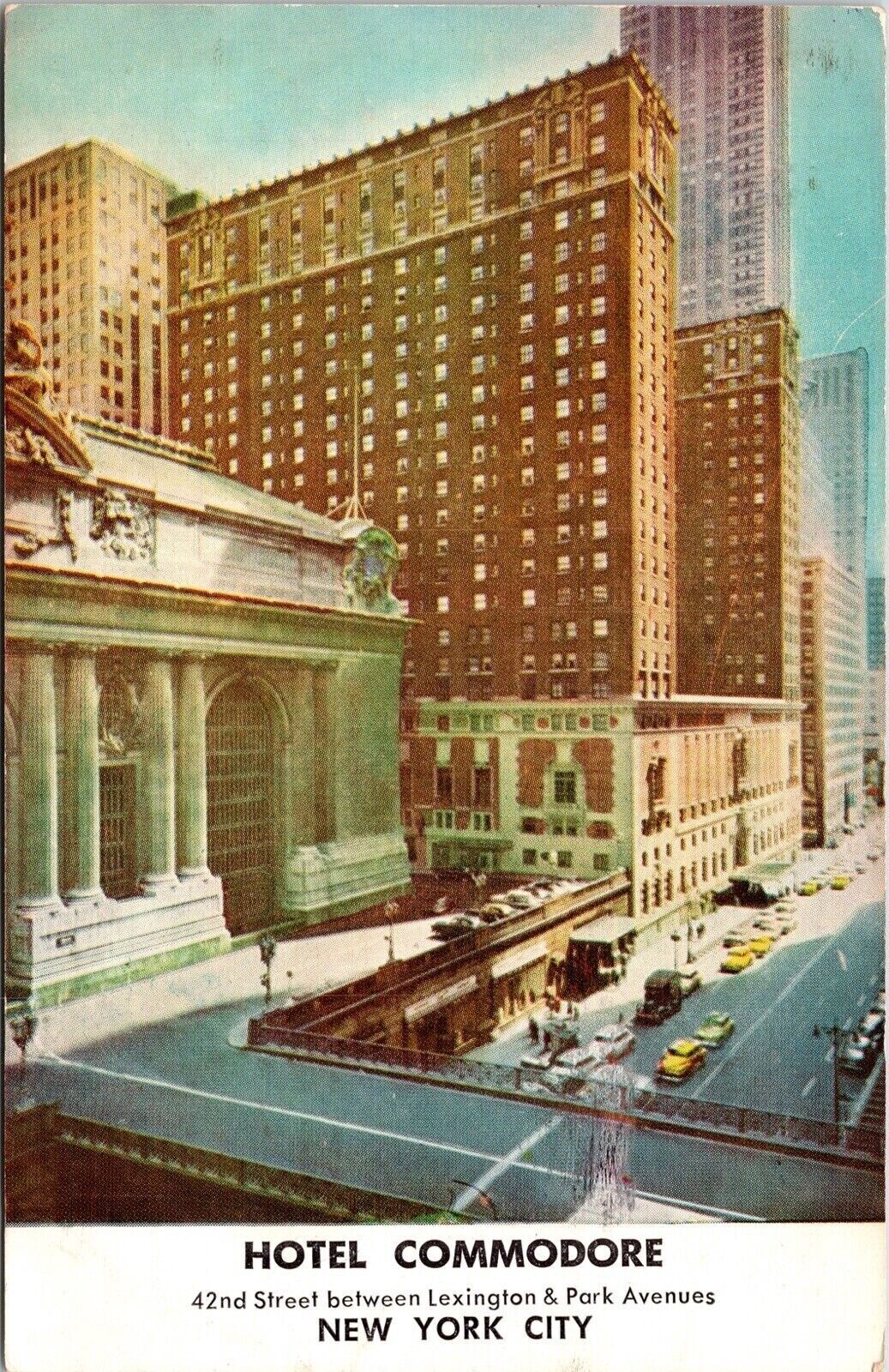 Hotel Commodore New York City Nyc 42Nd Steet Lexington Park Avenue ...