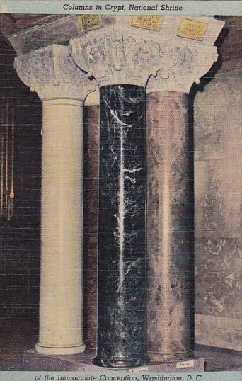 Columns In Crypt National Shrine Of The Immaculate Conception ...